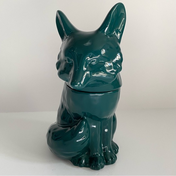 Threshold | Kitchen | Threshold By Target Fox Cookie Jar Stoneware Teal ...